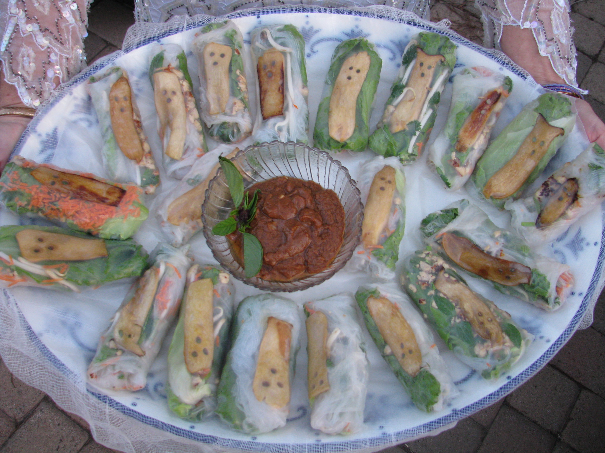 Ghostly Spring Rolls – Finch Frolic Garden Permaculture